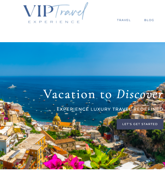 New Year New Luxury VIP Travel Experience Website